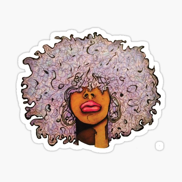 "Lavender Fro" Sticker for Sale by Celonia | Redbubble