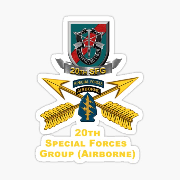 "20th Special Forces Group “Airborne”" Sticker for Sale by ...