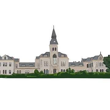 "Anderson Hall" Sticker for Sale by katiekreates | Redbubble
