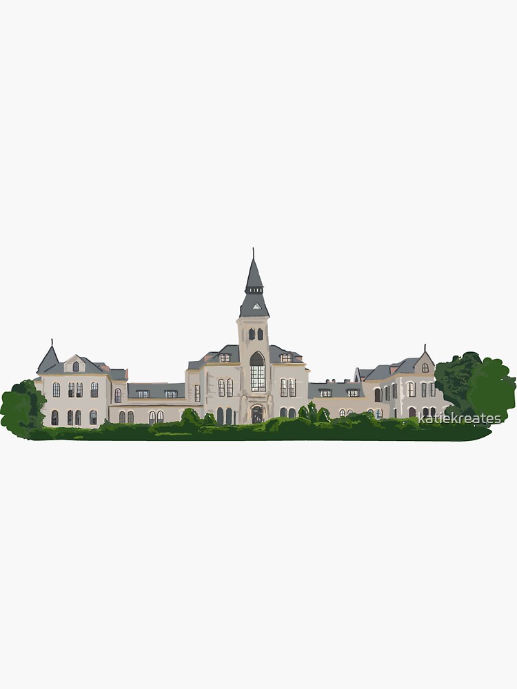 "Anderson Hall" Sticker for Sale by katiekreates | Redbubble