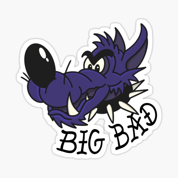 "Big Bad Wolf" Sticker for Sale by headfirstshop | Redbubble