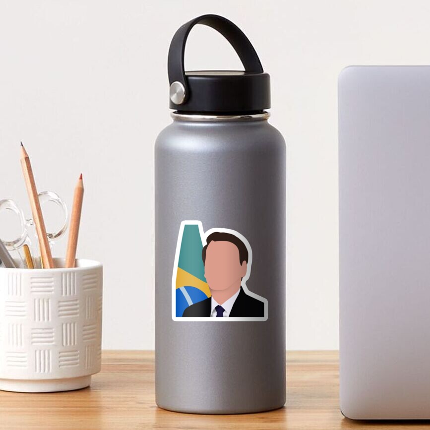 "Brazil President Jair Bolsonaro Vector" Sticker by sentumla | Redbubble