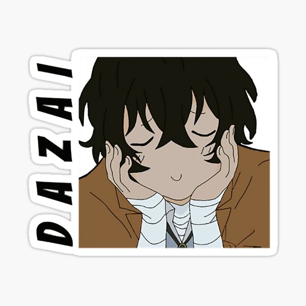 "Osamu Dazai v3 " Sticker by BouretAliyas | Redbubble