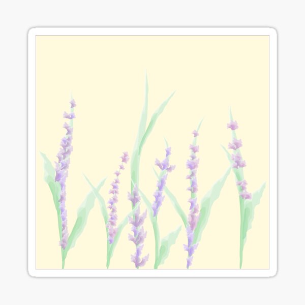 "Lavender " Sticker by LissyDesigns | Redbubble