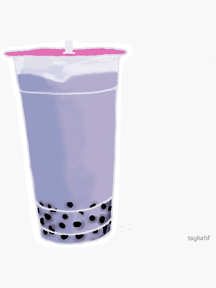 "Taro Boba " Sticker for Sale by taylorhf | Redbubble