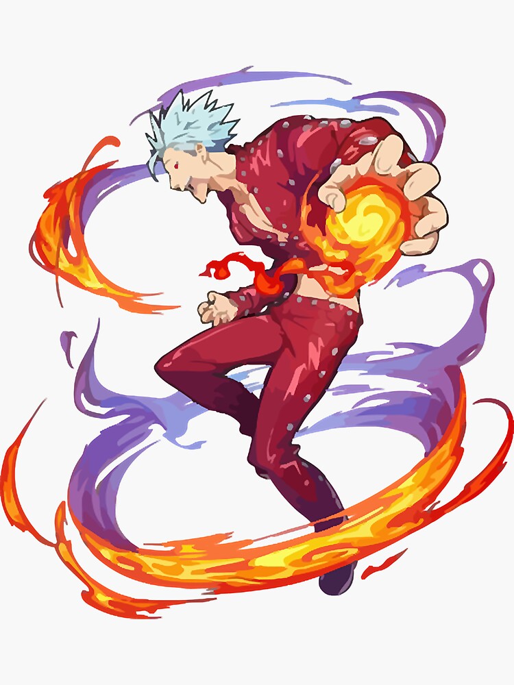 "Ban The Fox Sin - Nanatsu No Taizai " Sticker by LionellTatom | Redbubble