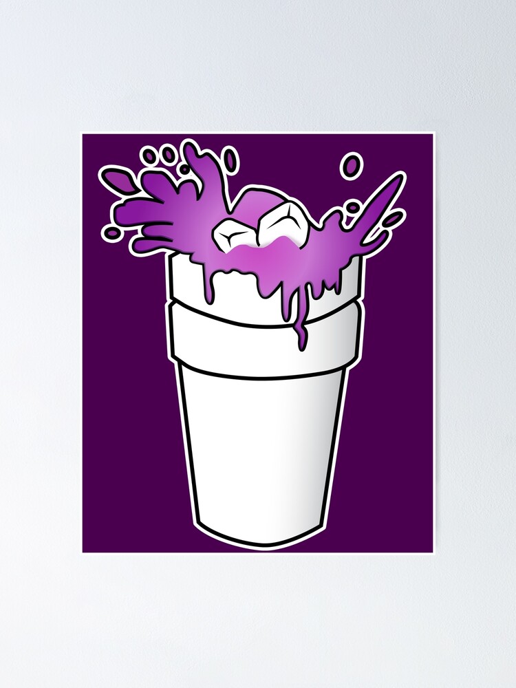 "Purple Drank Lean" Poster for Sale by crossesdesign | Redbubble