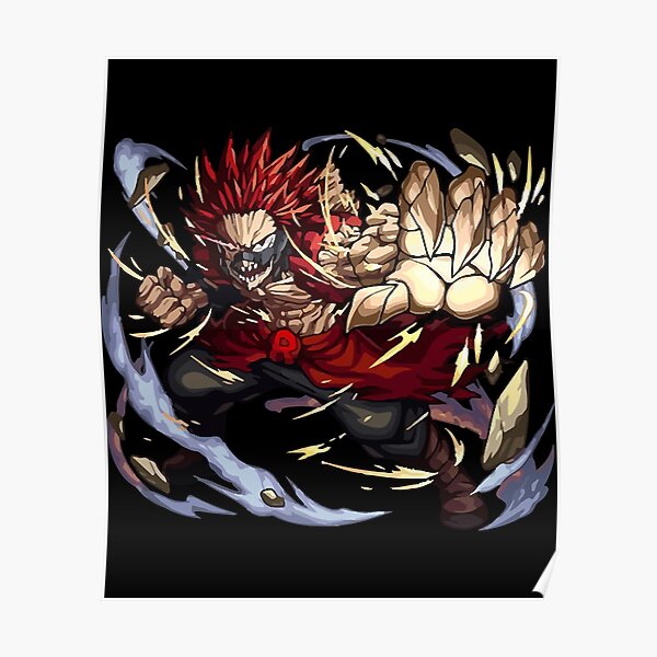 "Eijiro ;Red Riot; Kirishima - Boku No Hero Academia" Poster for Sale ...