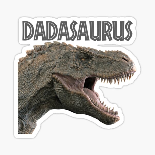 "Dadasaurus" Sticker by SVGStellar | Redbubble
