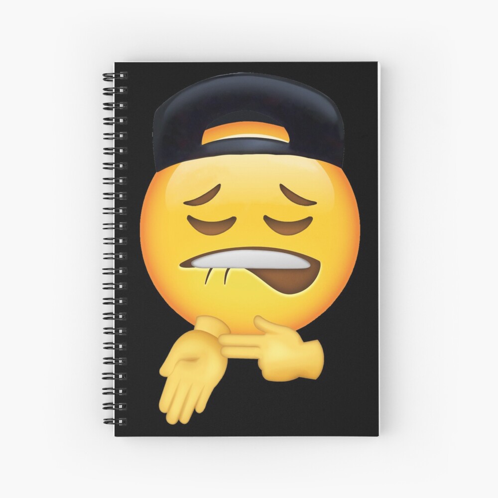 "Sheesh Emoji Ice In My Veins Pose Meme" Spiral Notebook for Sale by ...