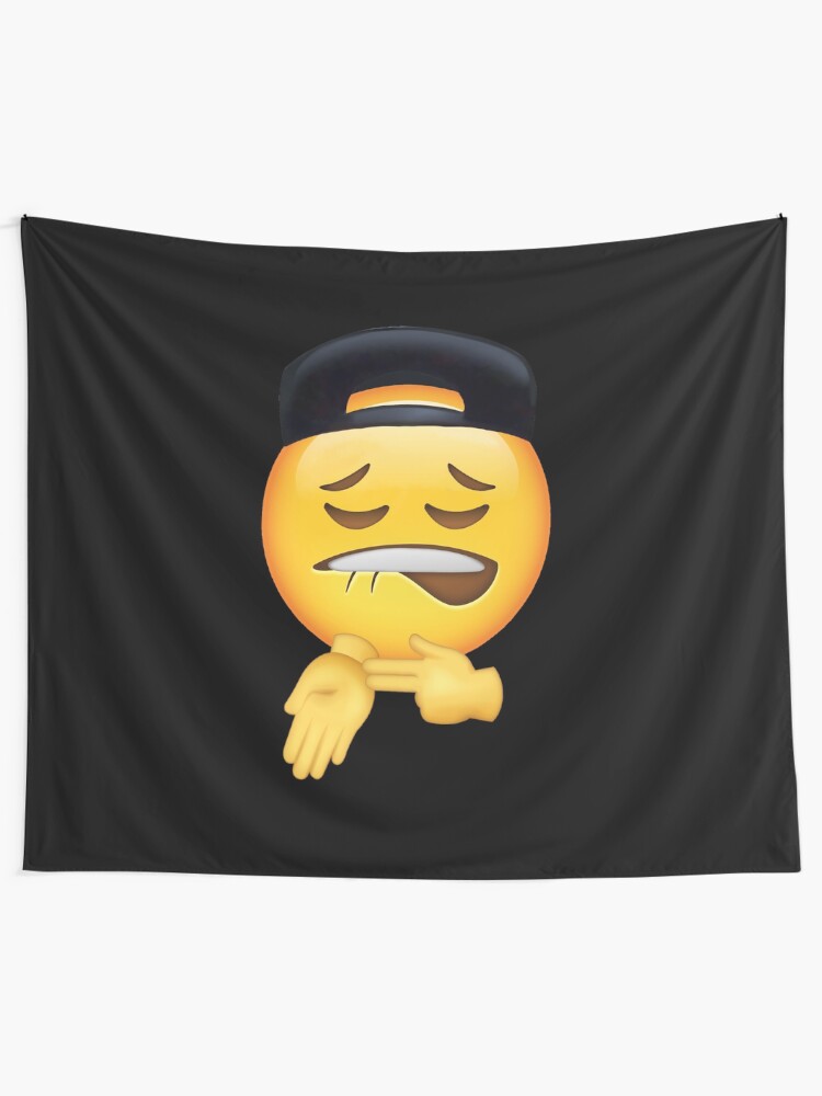 "Sheesh Emoji Ice In My Veins Pose Meme" Tapestry for Sale by ...