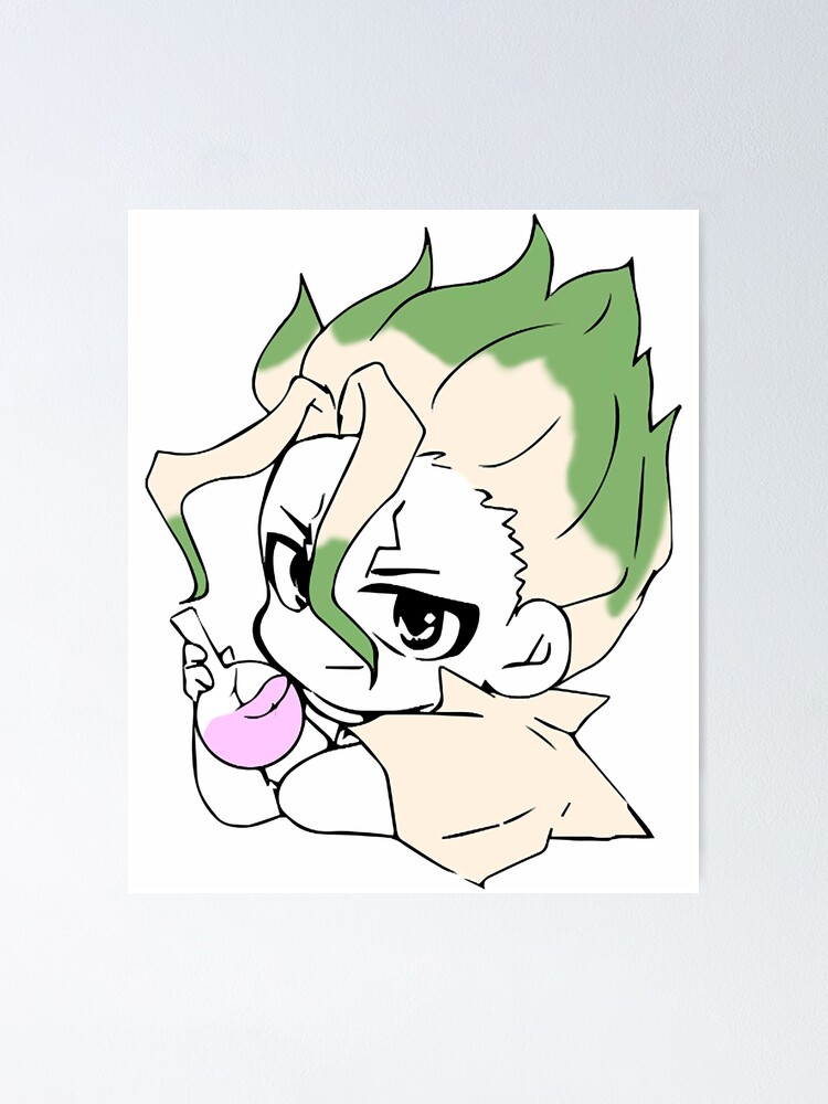 "Senku Ishigami Chibi - Dr. Stone " Poster for Sale by LionellTatom ...