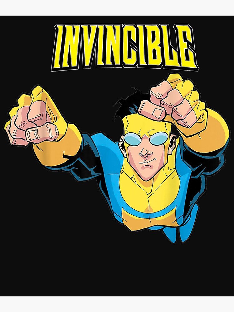 "Invincible Hero Man For All Fans Comic Flight Poster T-Shirt" Art ...