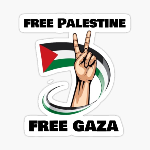 "Free Palestine, free Gaza" Sticker for Sale by reetika23 | Redbubble