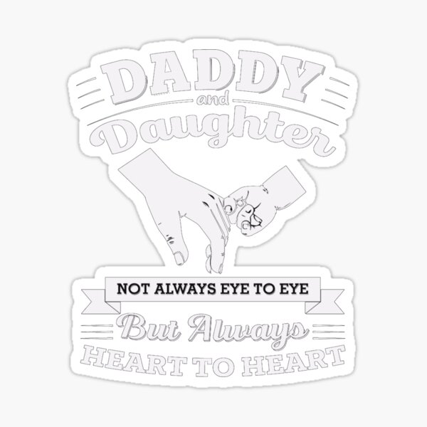 "Daddy and Daughter" Sticker for Sale by louda02 | Redbubble
