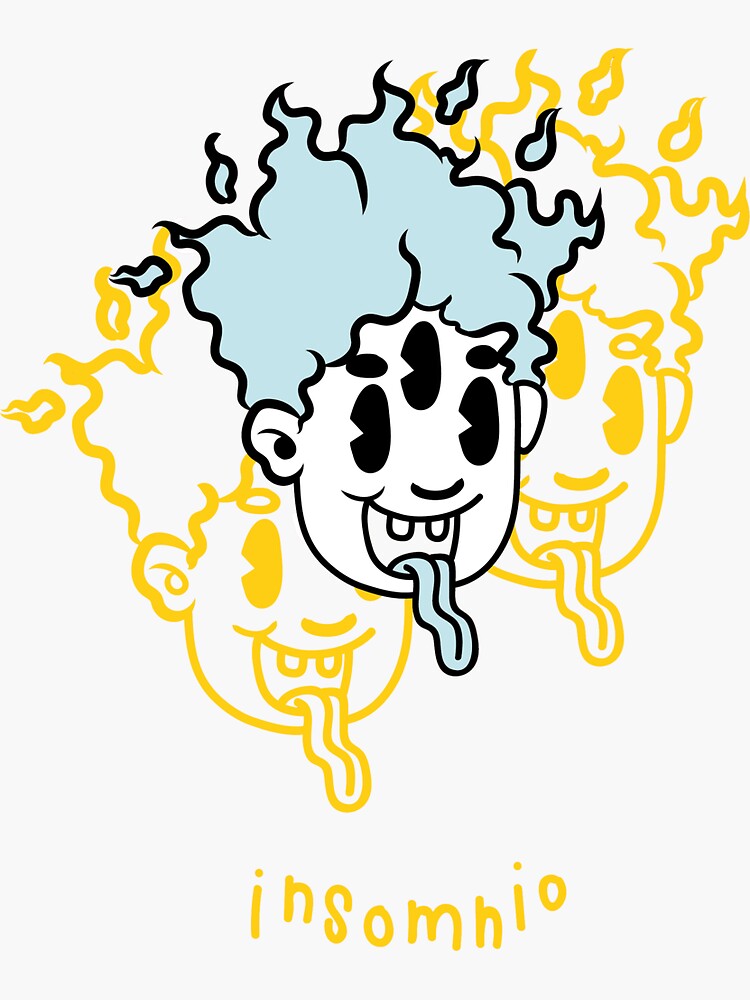 "insomnia" Sticker for Sale by insomnioos | Redbubble