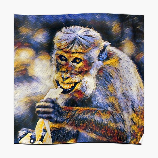 "scaring face monkey" Poster by TakumaOta | Redbubble
