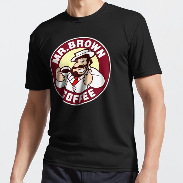 "Mr. Brown Coffee Logo" Active T-Shirt for Sale by Clarkrd2 | Redbubble