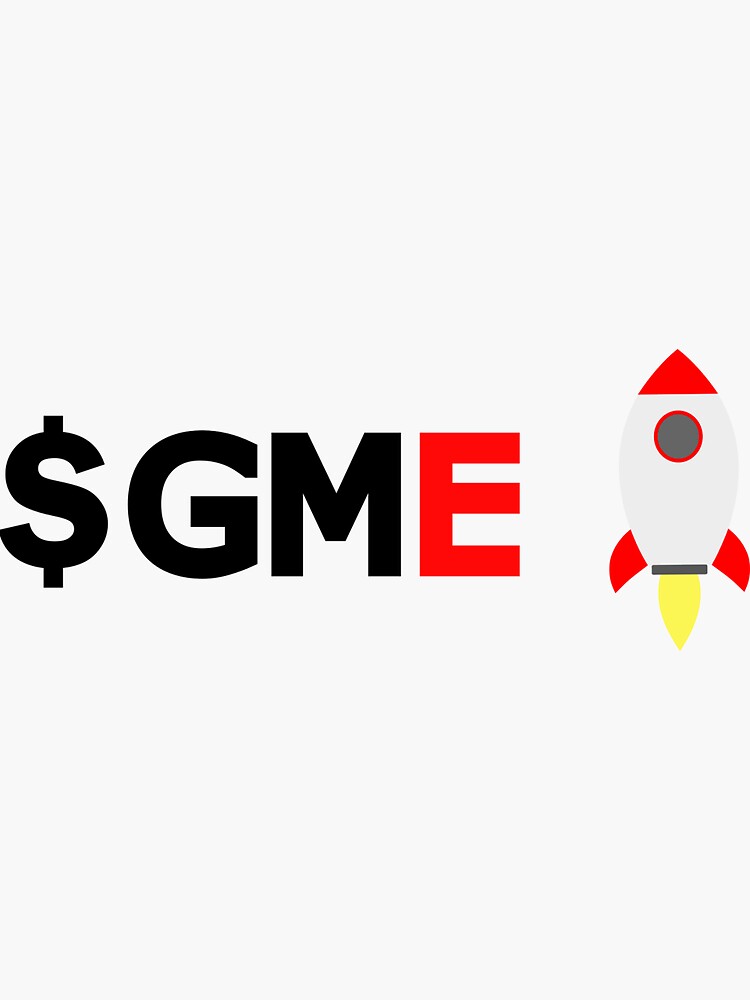 "GME Gamestop Rocket" Sticker for Sale by jamesAmckinnon | Redbubble