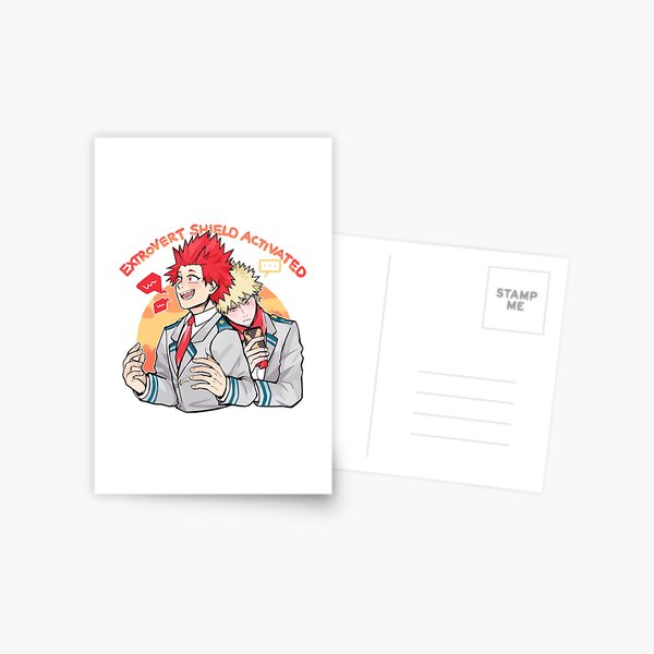 "Extrovert Shield" Postcard for Sale by soursoppi | Redbubble