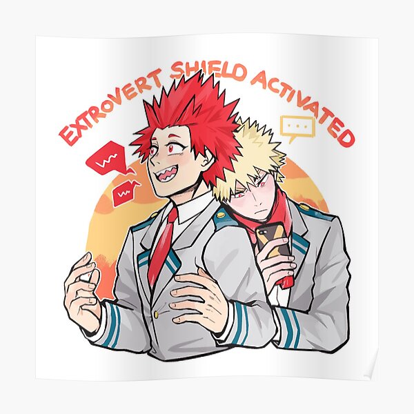 "Extrovert Shield" Poster for Sale by soursoppi | Redbubble