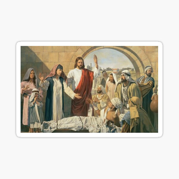 "Jesus heals" Sticker by slvdesign | Redbubble