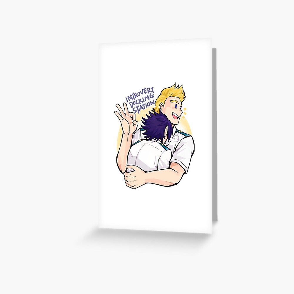 "Introvert Docking Station" Greeting Card by soursoppi | Redbubble