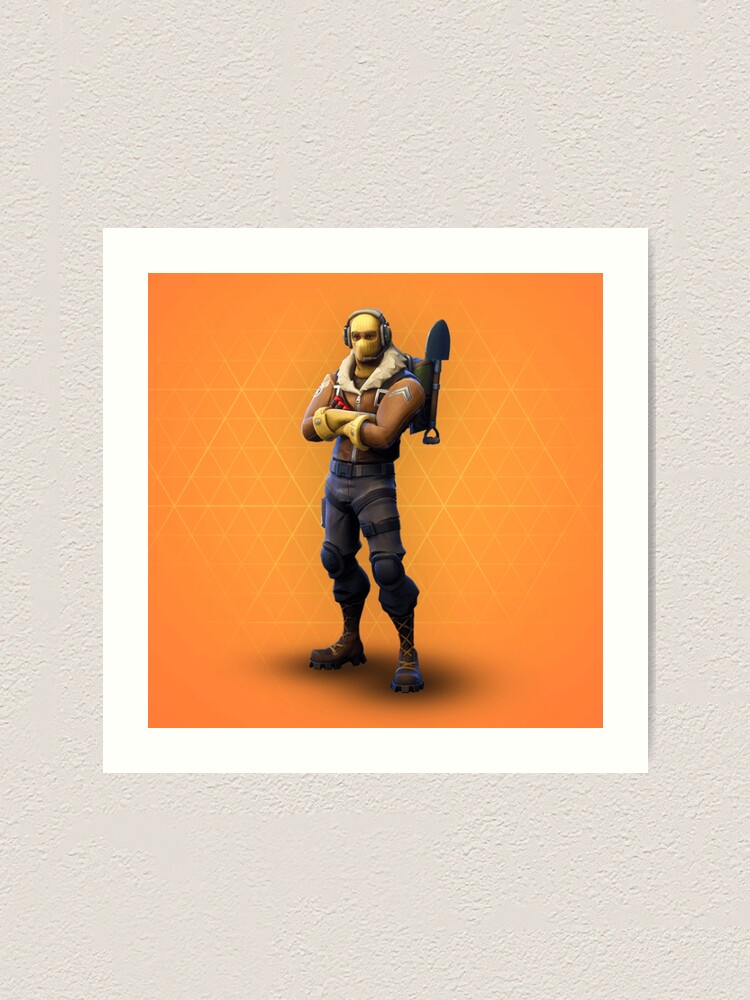 "Ceeday Skin (Raptor Skin)" Art Print for Sale by ElderlyFortnite ...