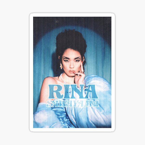 ""RINA SAWAYAMA" | V3" Sticker for Sale by beas-garden | Redbubble