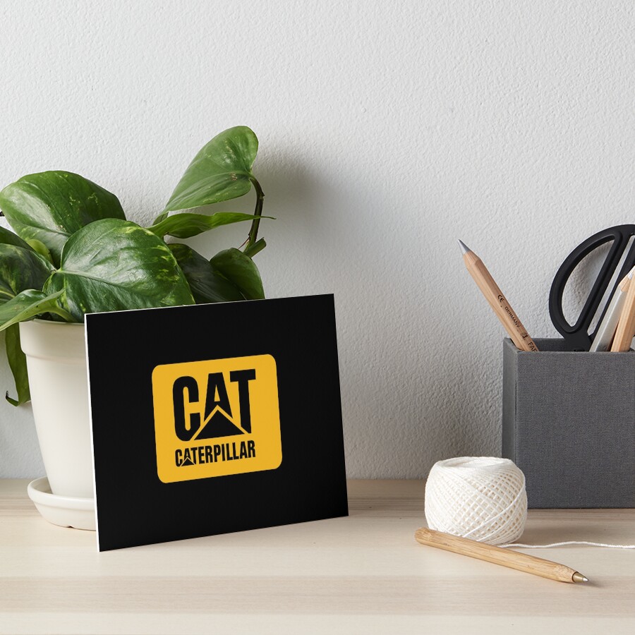"TRACTOR-CAT CATERPILLAR LOGO" Art Board Print by JeanaLMojica | Redbubble