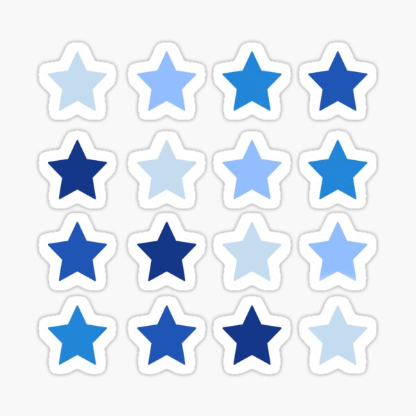 "Blue star pack" Sticker for Sale by Zulaiha175 | Redbubble