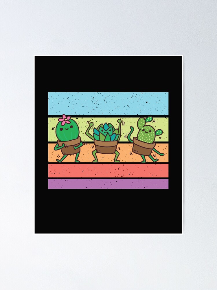 "Dancing cacti" Poster for Sale by DerSenat | Redbubble