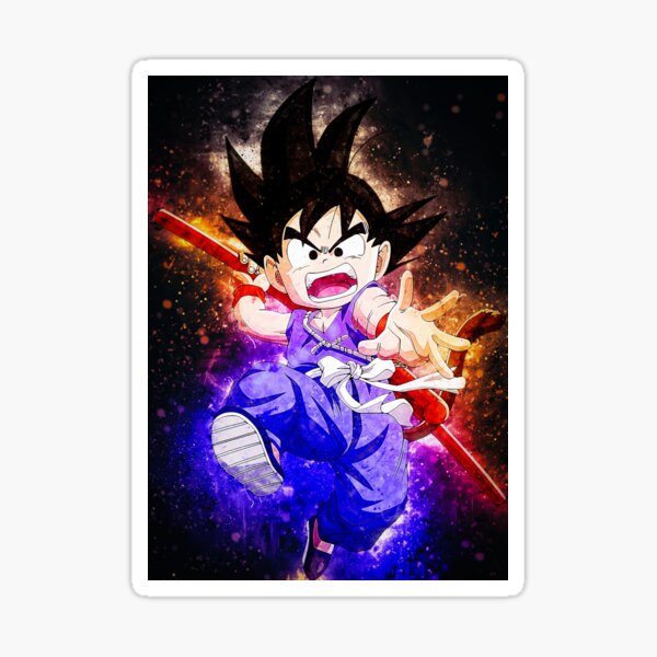 "Kid Goku Dragon Ball" Sticker for Sale by Spacefoxart | Redbubble