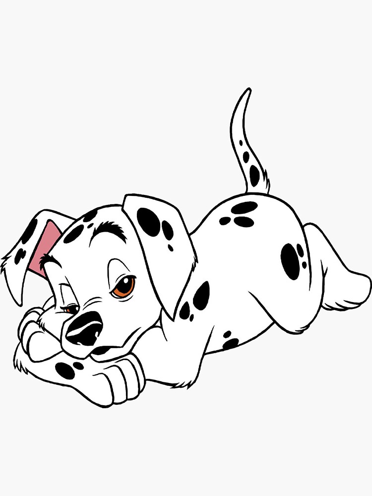 "lazy dog cartoon" Sticker by Qualityofficial | Redbubble