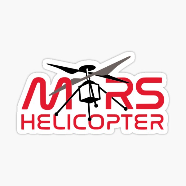 "JPL's Mars Helicopter insignia (Ingenuity)" Sticker by trendistudio ...