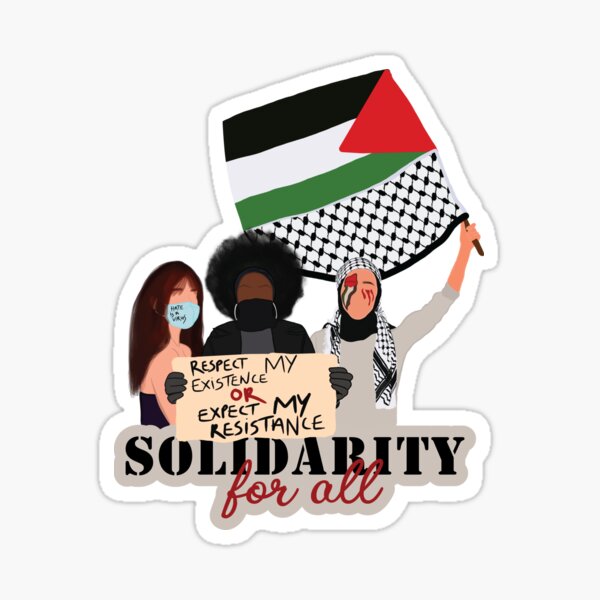 "Solidarity for all - stand together - stand up, speak up" Sticker by ...