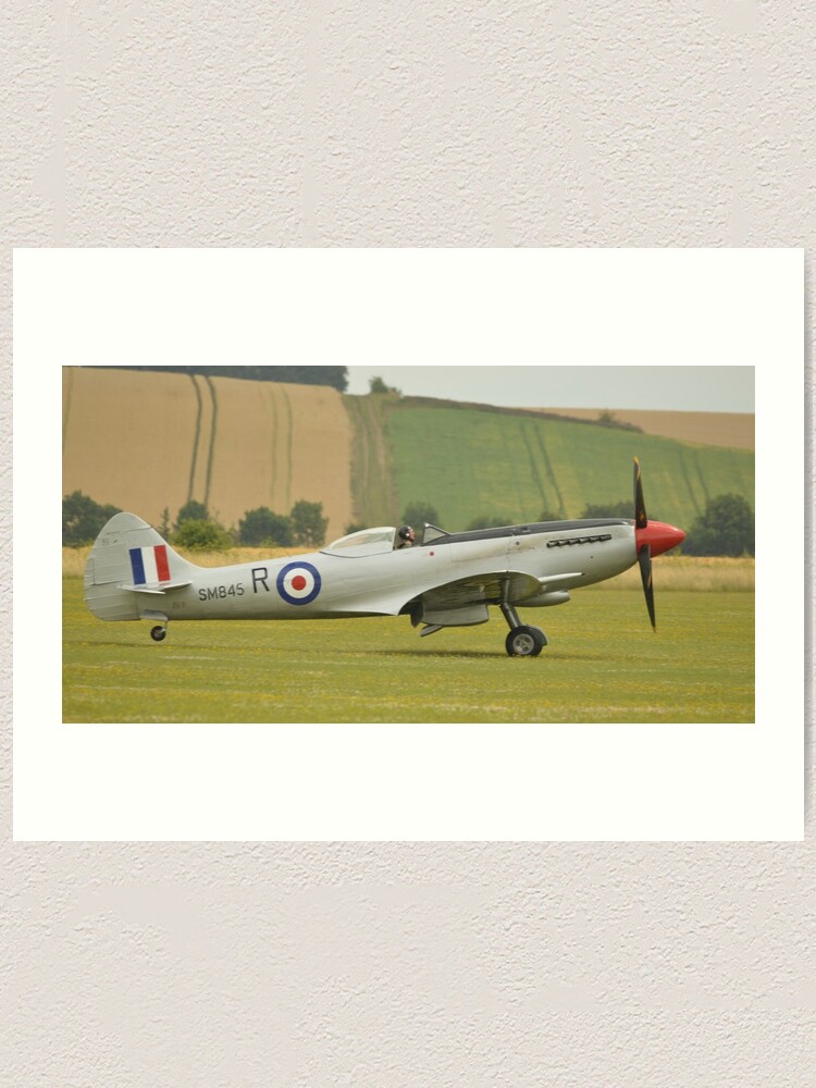 "Supermarine Spitfire mk18 (SM845)" Art Print for Sale by largoman63 ...