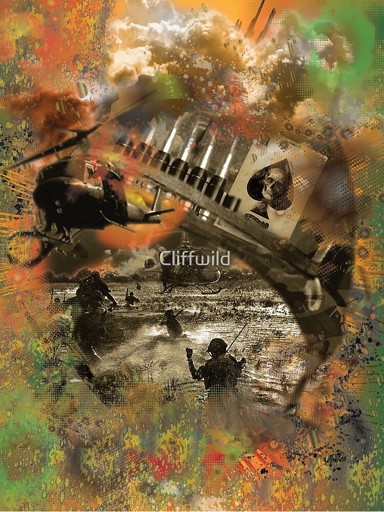 "Vietnam War collage" Poster for Sale by Cliffwild | Redbubble