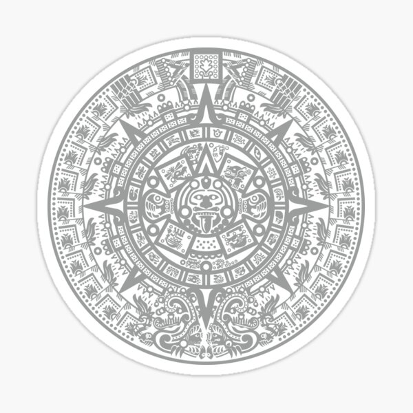 Pegatina «Piedra del sol azteca» de Atik150 | Redbubble