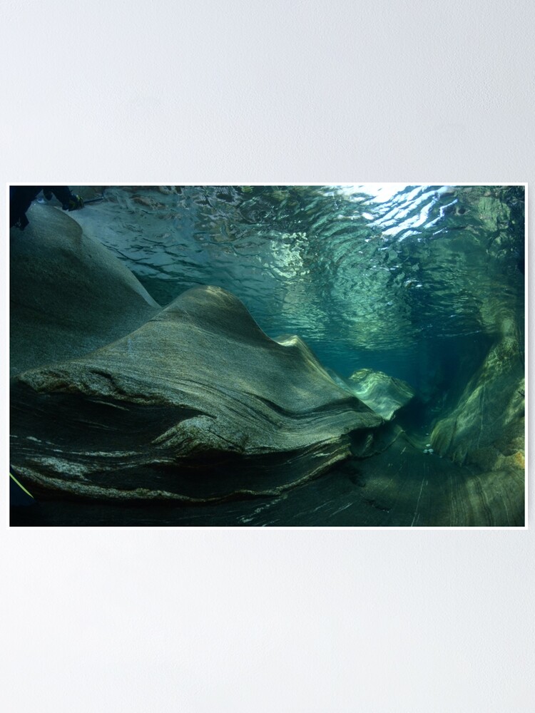 "Underwater ocean waves aquatic sea water" Poster for Sale by ...