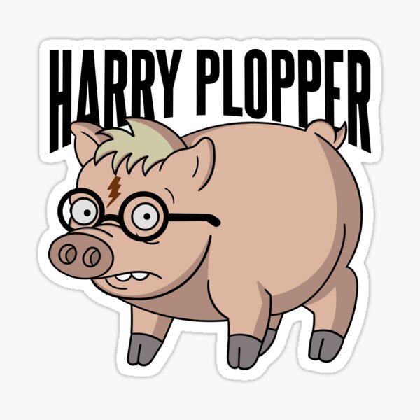 "Harry Plopper" Sticker for Sale by McPod | Redbubble