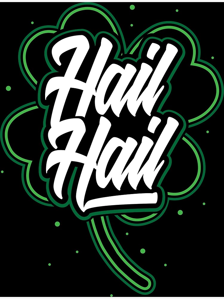"Hail Hail Celtic Football (Black) Logo" Photographic Print for Sale by ...