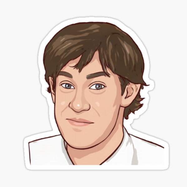 "Jim Halpert - John Krasinski - tv show The Office" Sticker by Apurva ...