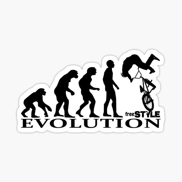 "bmx freestyle, freestyle evolution" Sticker for Sale by hottehue ...