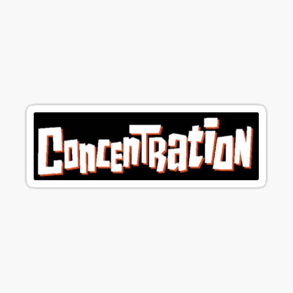 "Classic Concentration Game Show" Sticker for Sale by Cuttintees ...