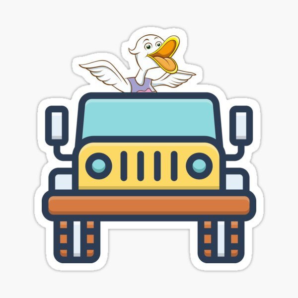 "Duck Duck Jeep" Sticker for Sale by YourTeeMan | Redbubble