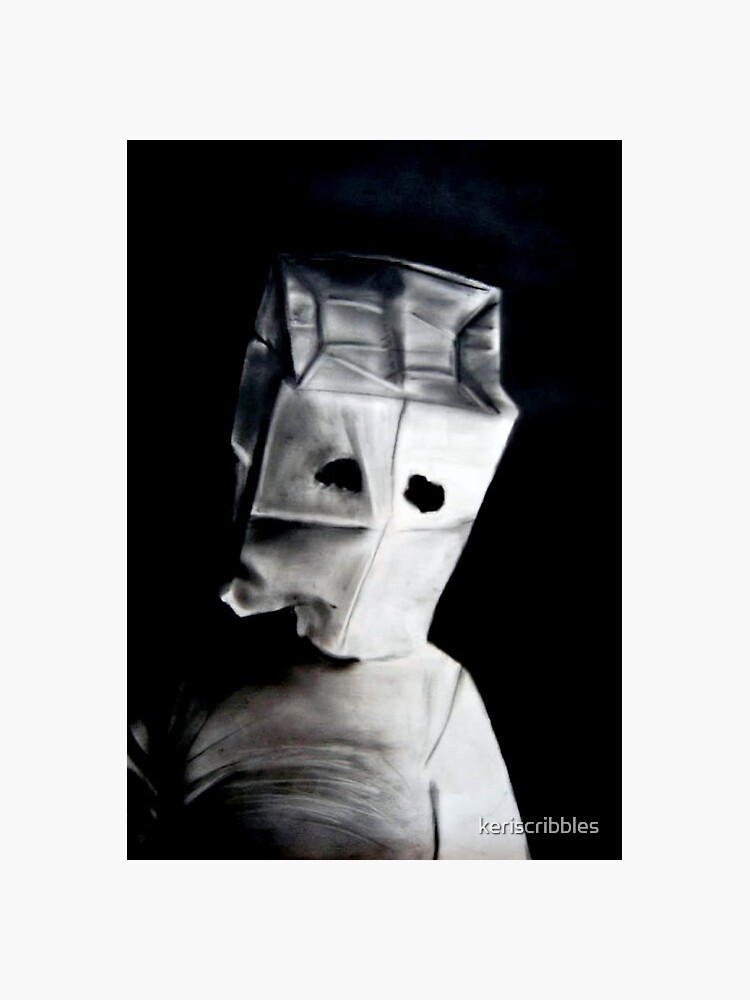 "Paper Bag Man" Sticker for Sale by keriscribbles | Redbubble