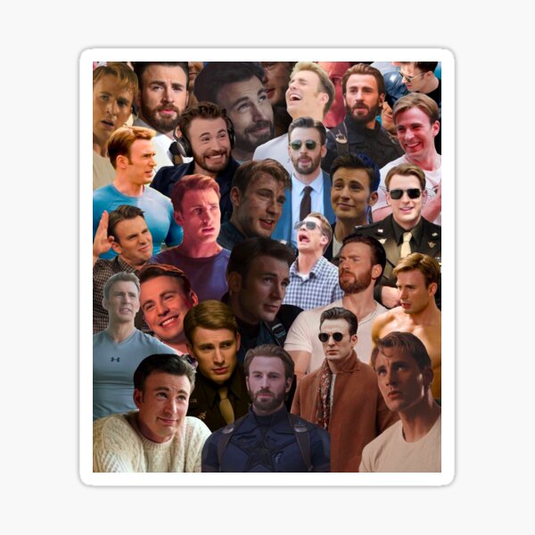 "Chris Evans Photo Collage 2" Sticker by Jess-16 | Redbubble