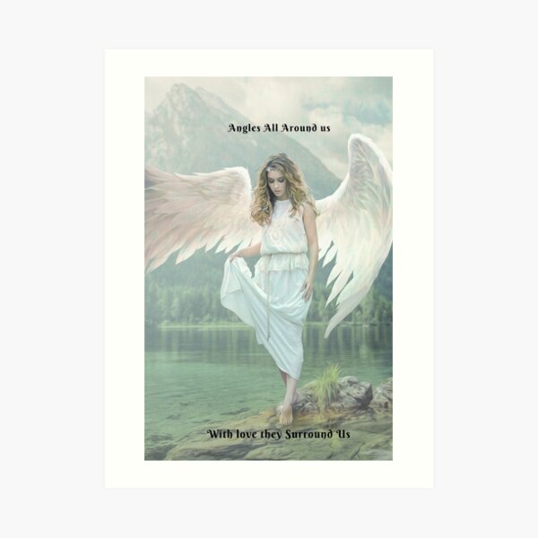 "Angels all around us" Art Print by Grfdesignstudio | Redbubble