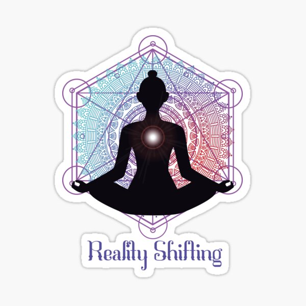 "Reality shifting Busy shifting realities" Sticker for Sale by hamoota ...